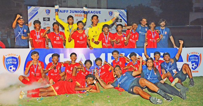 AIFF Junior League 2023-24 Final: RFYC beat Football 4 Change Academy ...